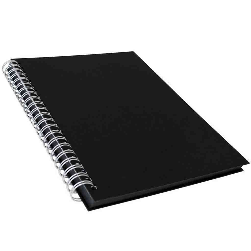 A3 Hardbound Bluebell Spiral Cartidge Book, 350gsm (Long Edge) - Black ...