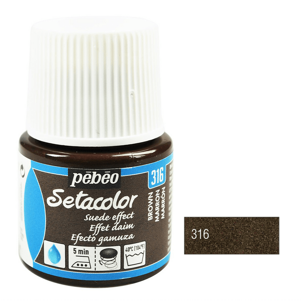 Pebeo Setacolor Opaque Fabric Paint 45ml - Suede Effect - Art Academy ...
